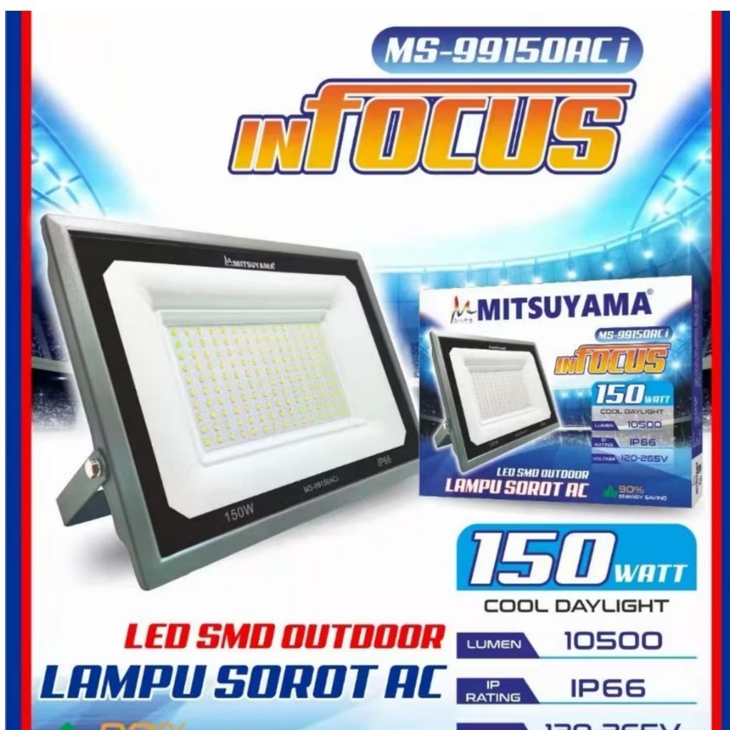 Jual Lampu sorot LED AC 150 Watt Mitsuyama Ms-99150AC inFocus Colok Listrik | Shopee Indonesia