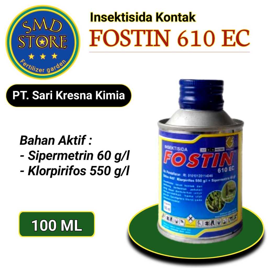 Jual FOSTIN 610 EC 100ml Insektisida Kontak Pembasmi Hama Tanaman ...