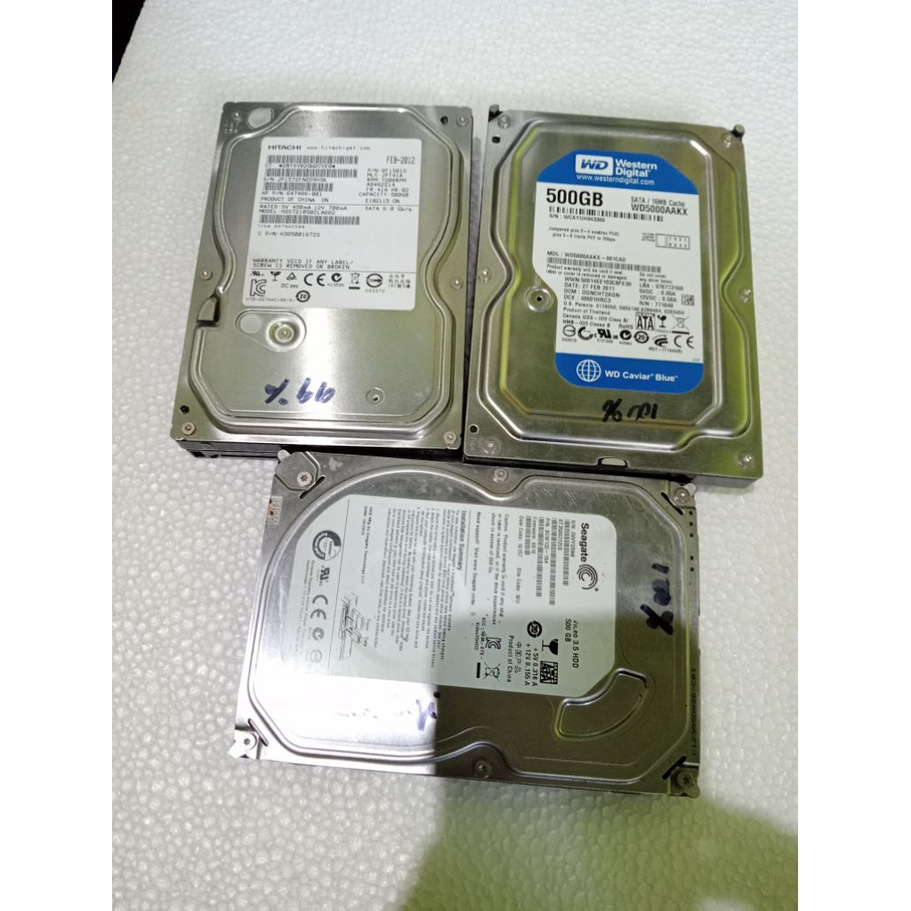 Jual Hardisk sata 500gb 3.5inch kondisi normal | Shopee Indonesia