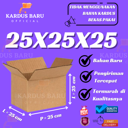 Jual Kardus 25x25x25 | Kardus Kecil | Packing Aksesoris | Box ...