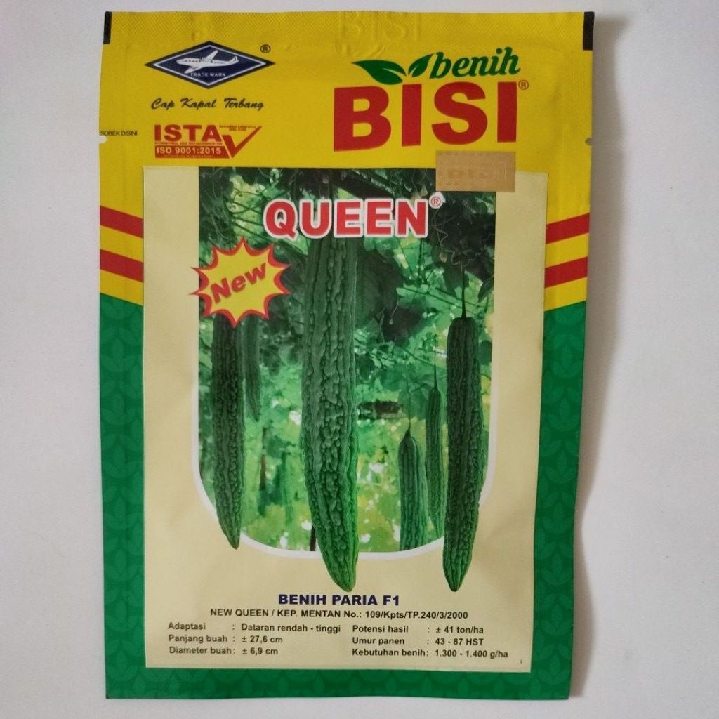 Jual Benih pare paria queen 12 hibrida f1 10 gram. Dijamin ori hologram ...