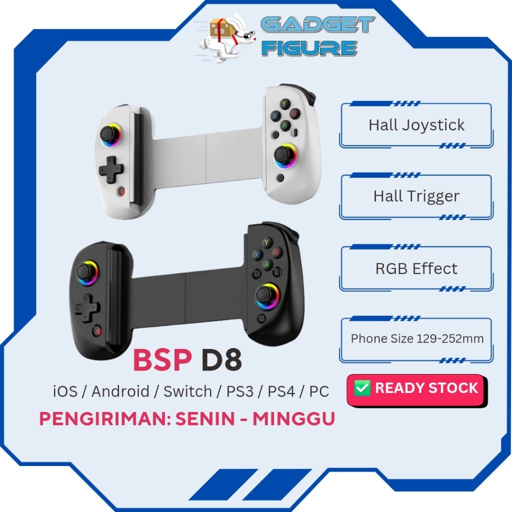 Jual BSP D8 Wireless Bluetooth Controller Gamepad Universal Mobile ...
