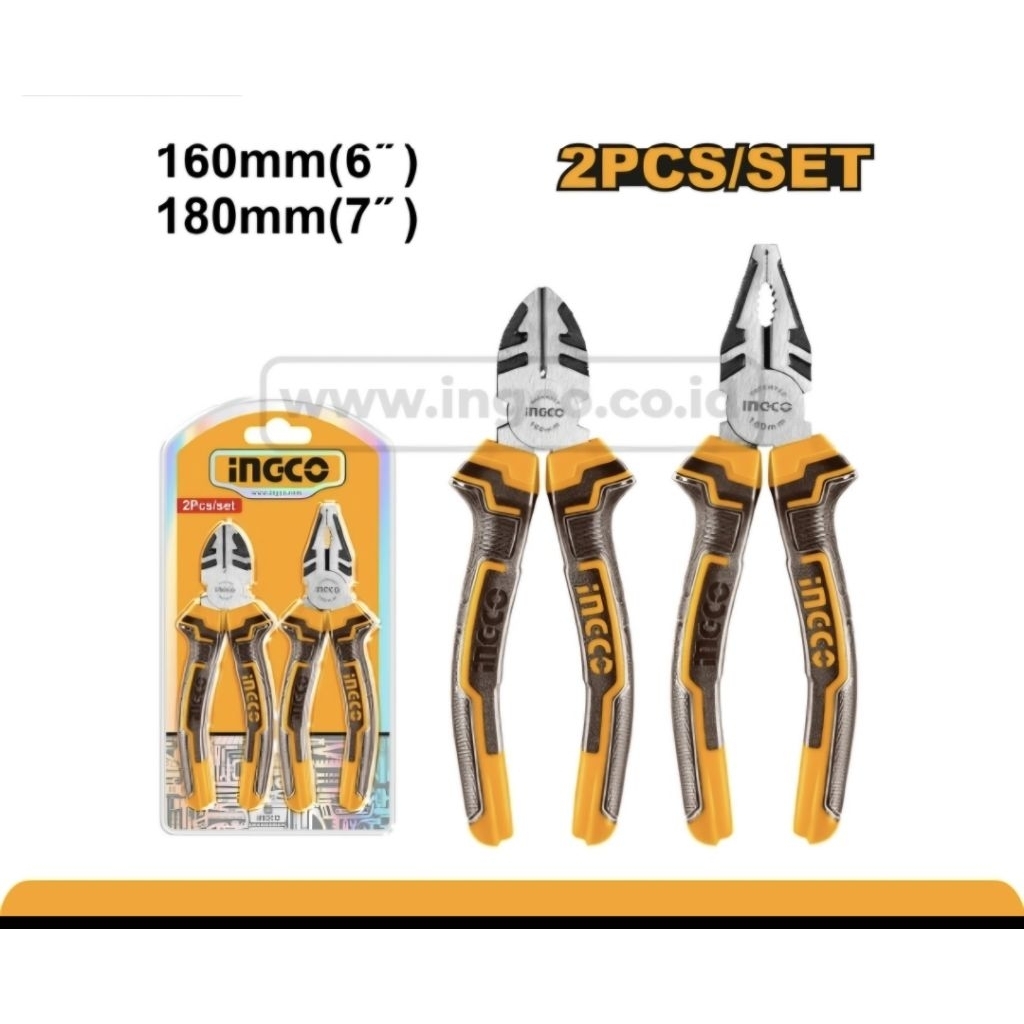 Jual TANG SET 2 PCS KOMBINASI POTONG INGCO | Shopee Indonesia