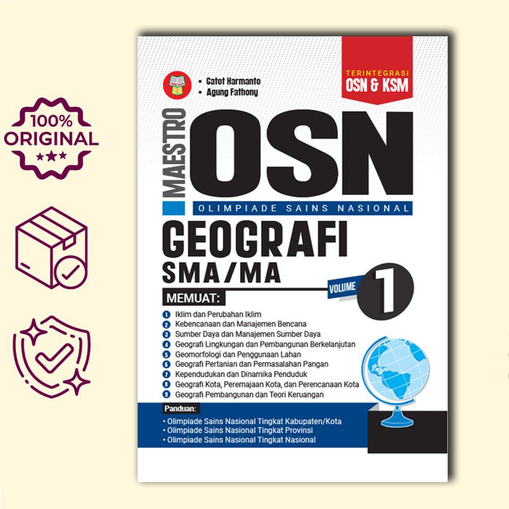 Jual Buku Maestro OSN Geografi SMA-MA Volume 1 / Olimpiade Sain Nasional Geografi SMA | Shopee ...
