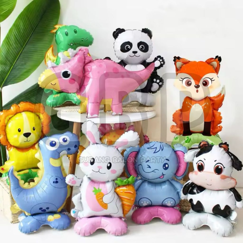 Jual Balon Foil Standing Animal / Hewan / Zoo / Dinosaurus | Shopee ...