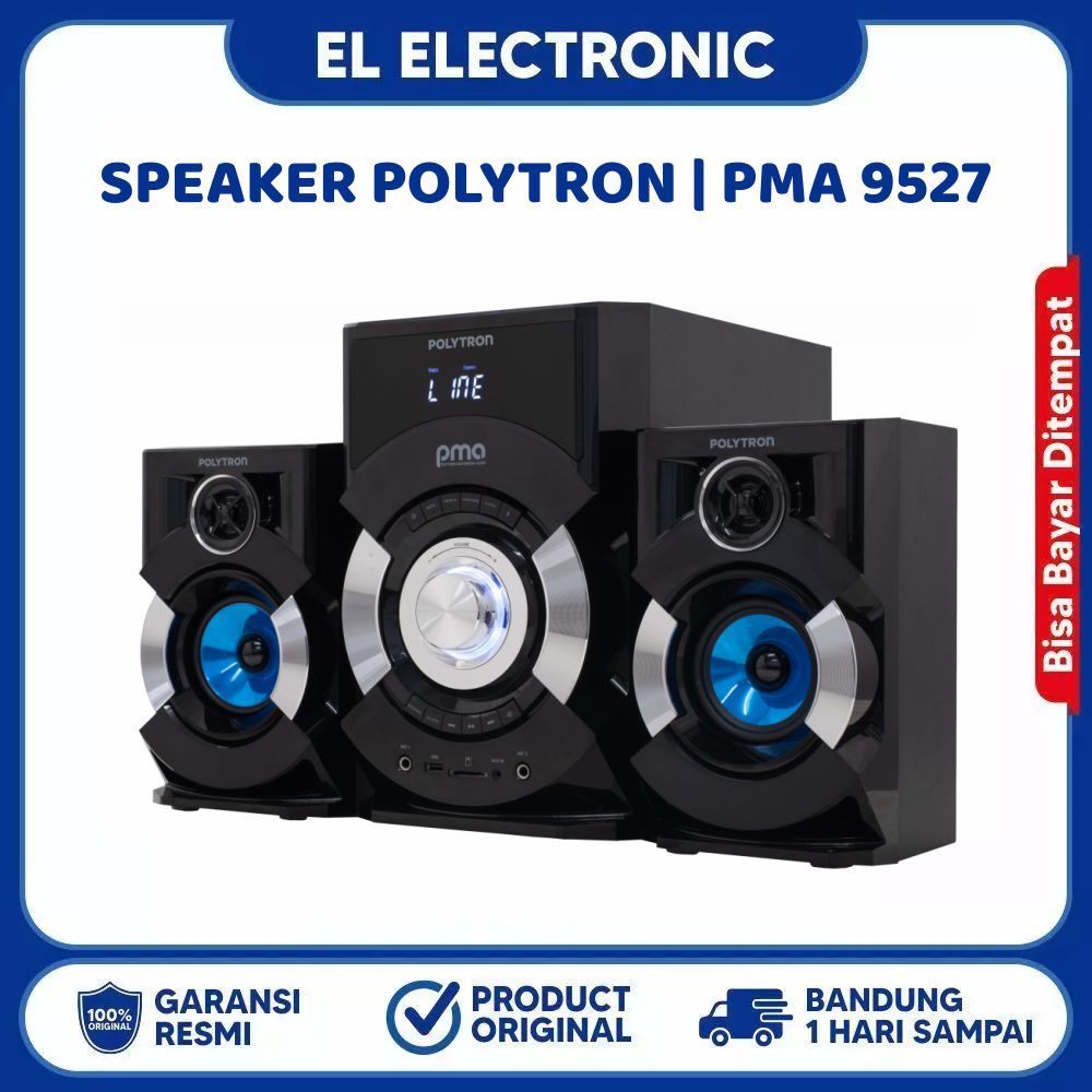 Jual New Speaker Aktif Bluetooth PMA 9527 Super Bass Remote USB Polytron | Shopee Indonesia