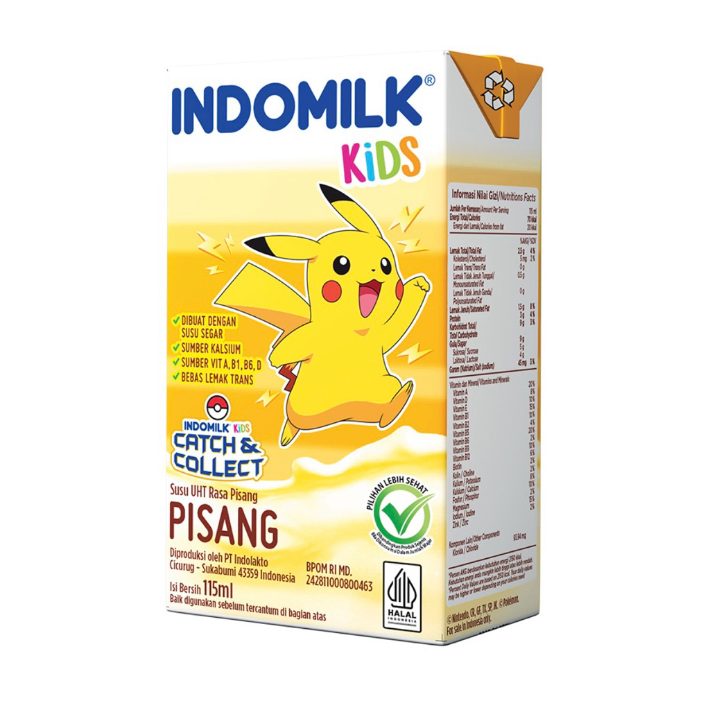 Jual Indomilk Kids Susu UHT Rasa Pisang 115 ml | Shopee Indonesia