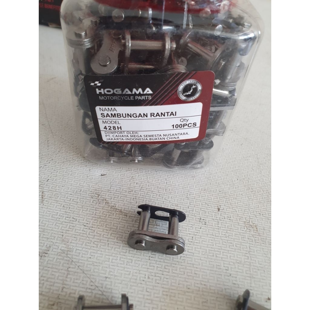 Jual SAMBUNGAN RANTAI CHAIN LOCK MOTOR 428 428H HOGAMA PCS | Shopee ...
