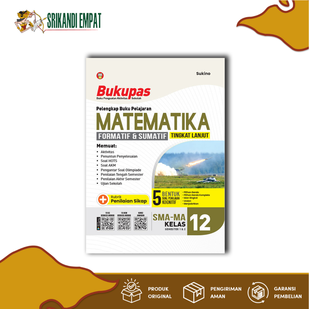 Jual Bukupas Matematika Tingkat Lanjut untuk SMA-MA Kelas 12 / Pelengkap Buku Pelajaran ...