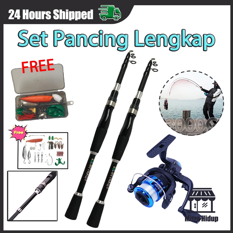 Jual 【# Beli 1 Dapat 37#】 Joran Pancing Set Bahan Ringan Kekuatan ...