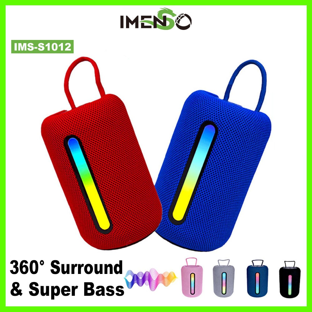 Jual IMENSO speaker bluetooth super bass RGB musik box bluetooth full ...