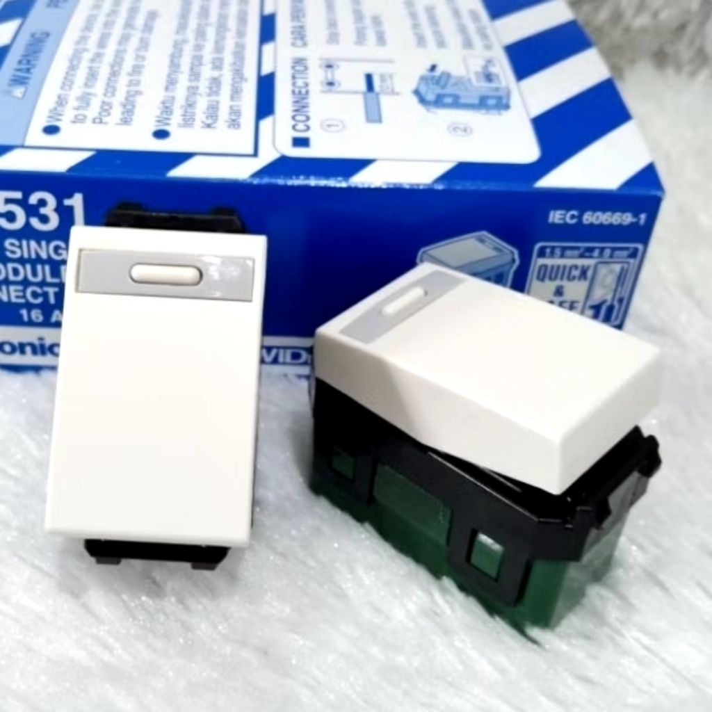 Jual SAKLAR ENGKEL PANASONIC WEJ 5531 SAKLAR WIDE SERIES TUNGGL MODEL ...