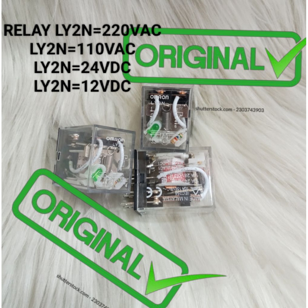 Jual relay Omron original LY2N ORIGINAL 24VDC 10A 8PIN/Relay ly2n 24vdc 10a 8pin/kaki | Shopee ...