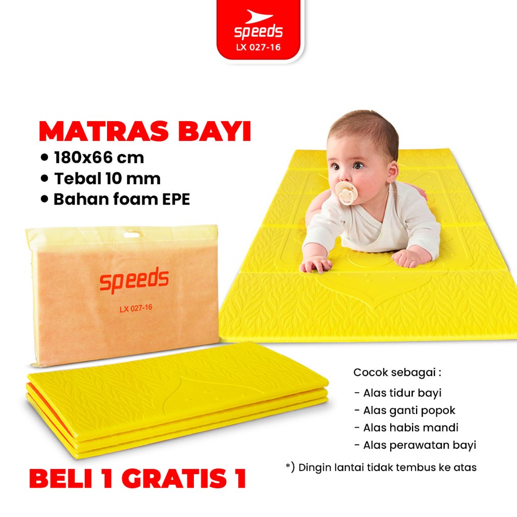 Jual SPEEDS Matras Bayi Lipat Duduk XPE Polos Olahraga Baby Kasur Tidur ...