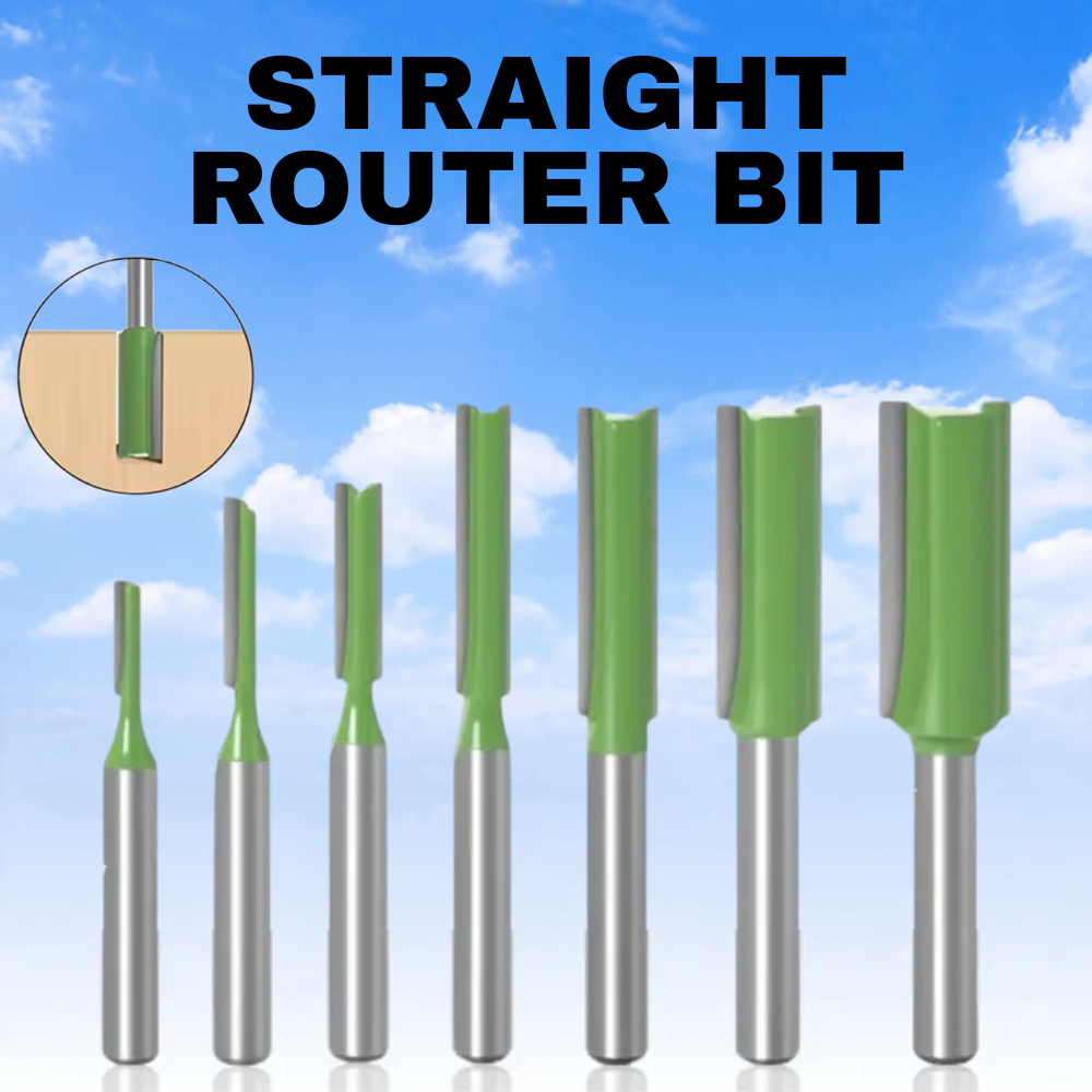 Jual Mata router kayu straght bit mata profil lurus shank 6mm | Shopee ...