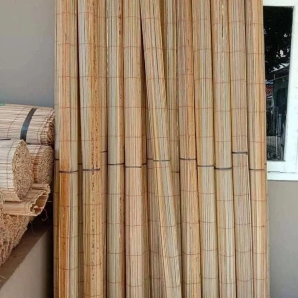 Jual tirai krey bambu kulit sawit natural ukuran 1mx3m | Shopee Indonesia