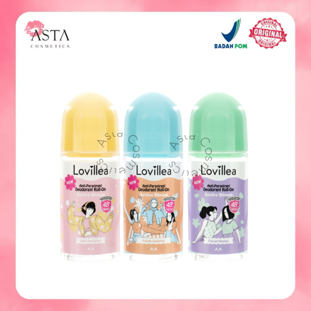 Jual LOVILLEA Active Bloom Antiperspirant Deodorant Roll On 50ml Fresh ...