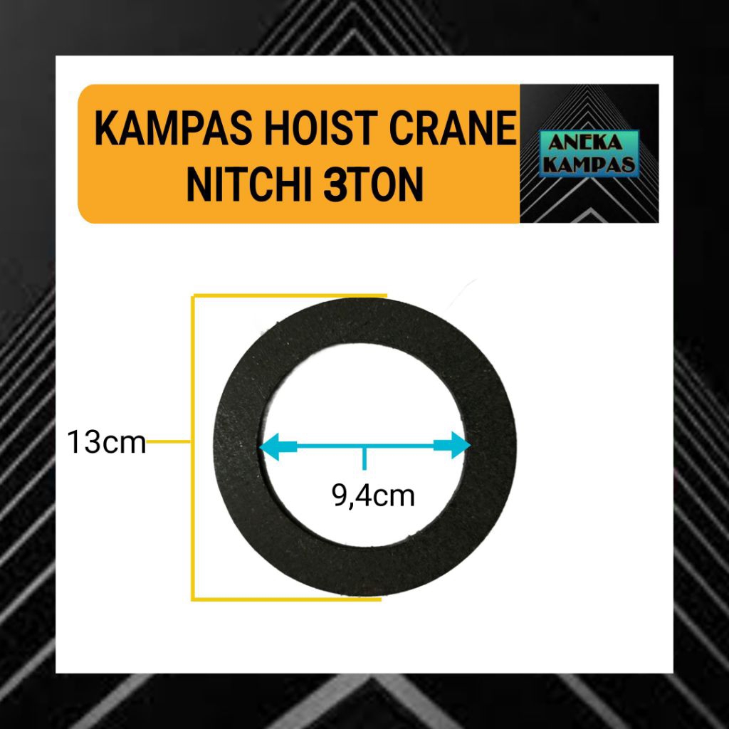 Jual Kampas Brake Hoist Crane Nitchi 3TON tebal 3mm | Shopee Indonesia