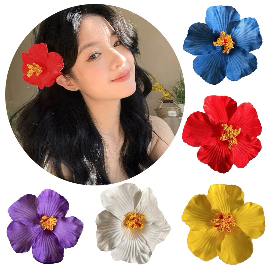 Jual Hibiscus Bloom Hairpin Jepitan Rambut Bunga Besar Jumbo Lebar ...