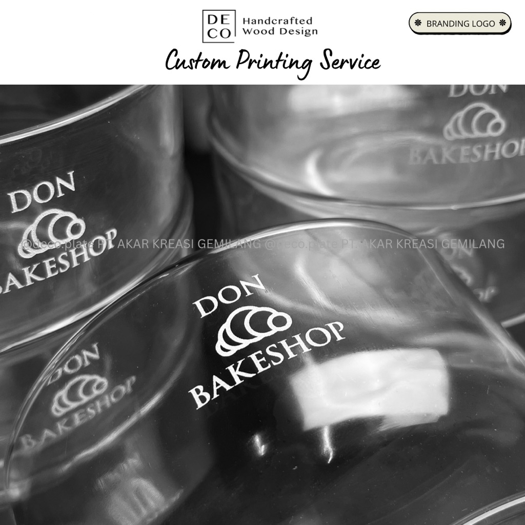 Jual CUSTOM PRINTING KACA Deco Plate Indonesia | Shopee Indonesia
