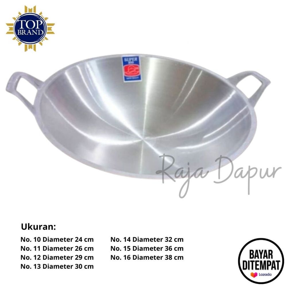 Jual [Raja dapur] jual wajan penggorengan harga terbaik & termurah tahun baru 2024 wajan cekung ...