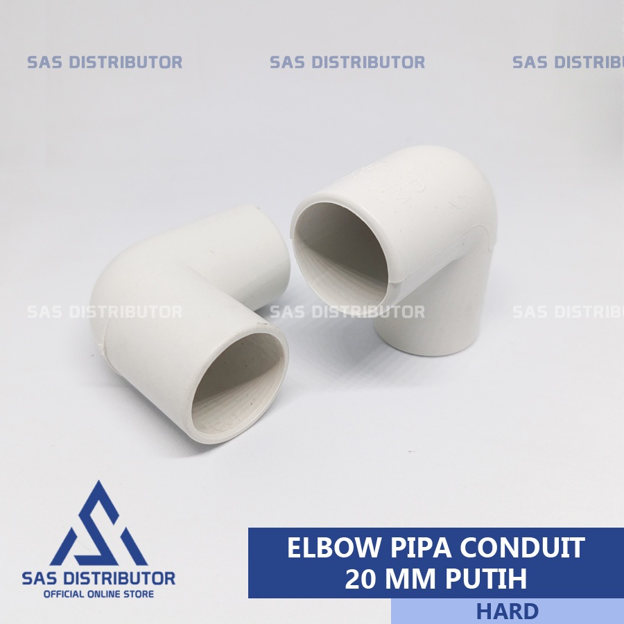 Jual Keni 20 mm Putih PVC Hard / Knee Conduit 20 mm / Keni Pipa Listrik ...