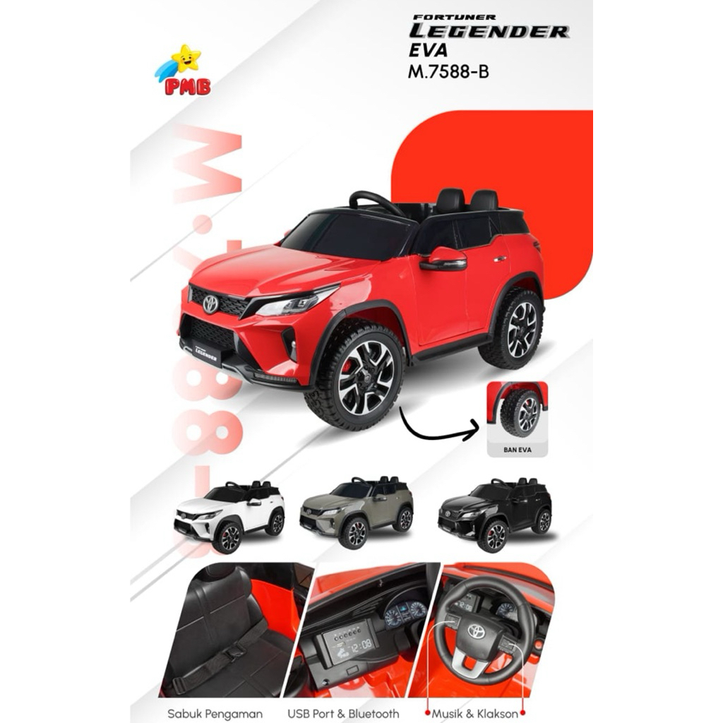 Jual Mobil Aki Anak PMB M 7588Dual Fortuner dan 7588-B eva fortuner ...