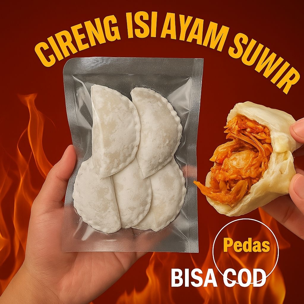 Jual Cireng isi ayam suwir pedas,baso pedas, usus pedas, keju isi 5 ...