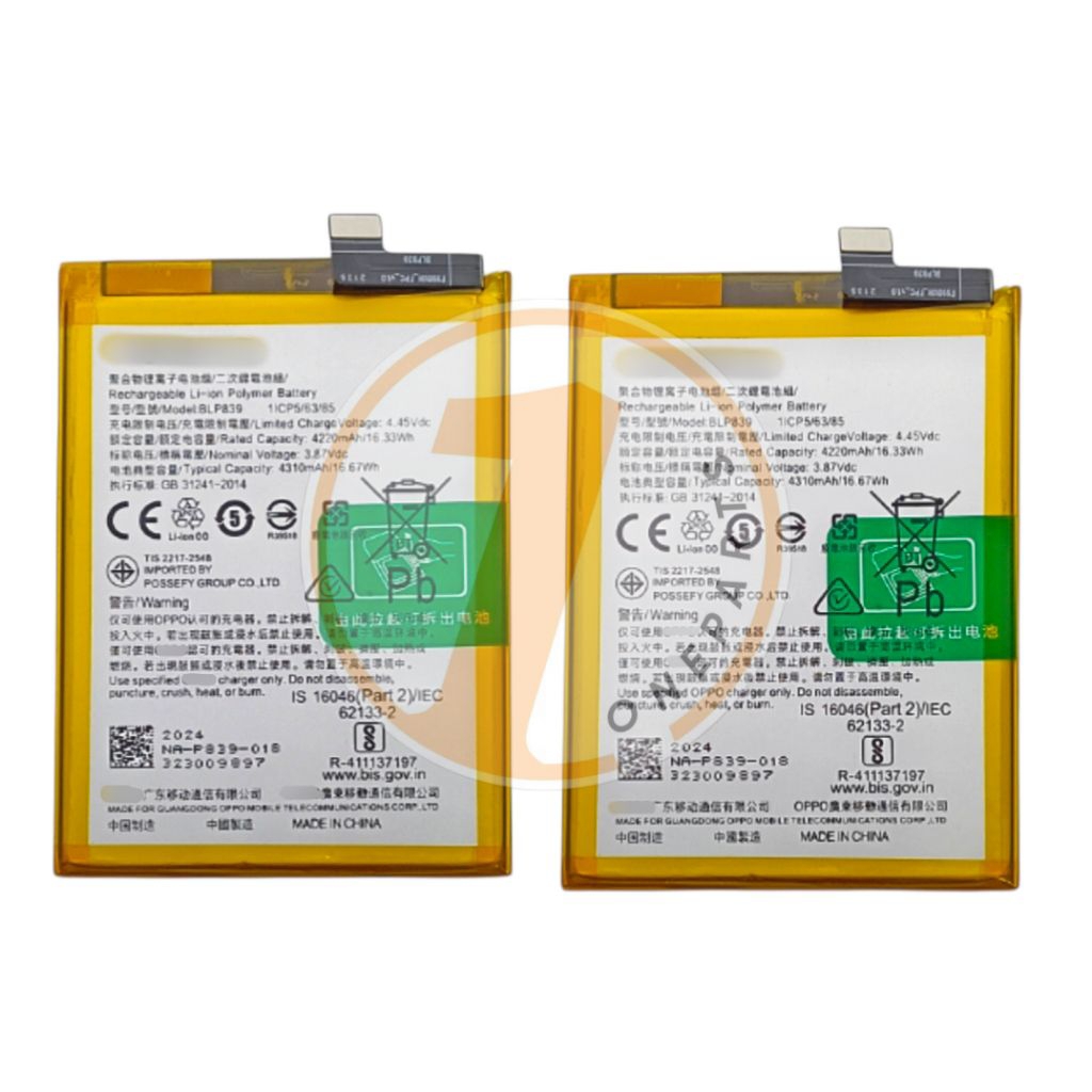Jual BATTERY BATRE BATERAI RENO 5 A95 4G BLP839 | Shopee Indonesia