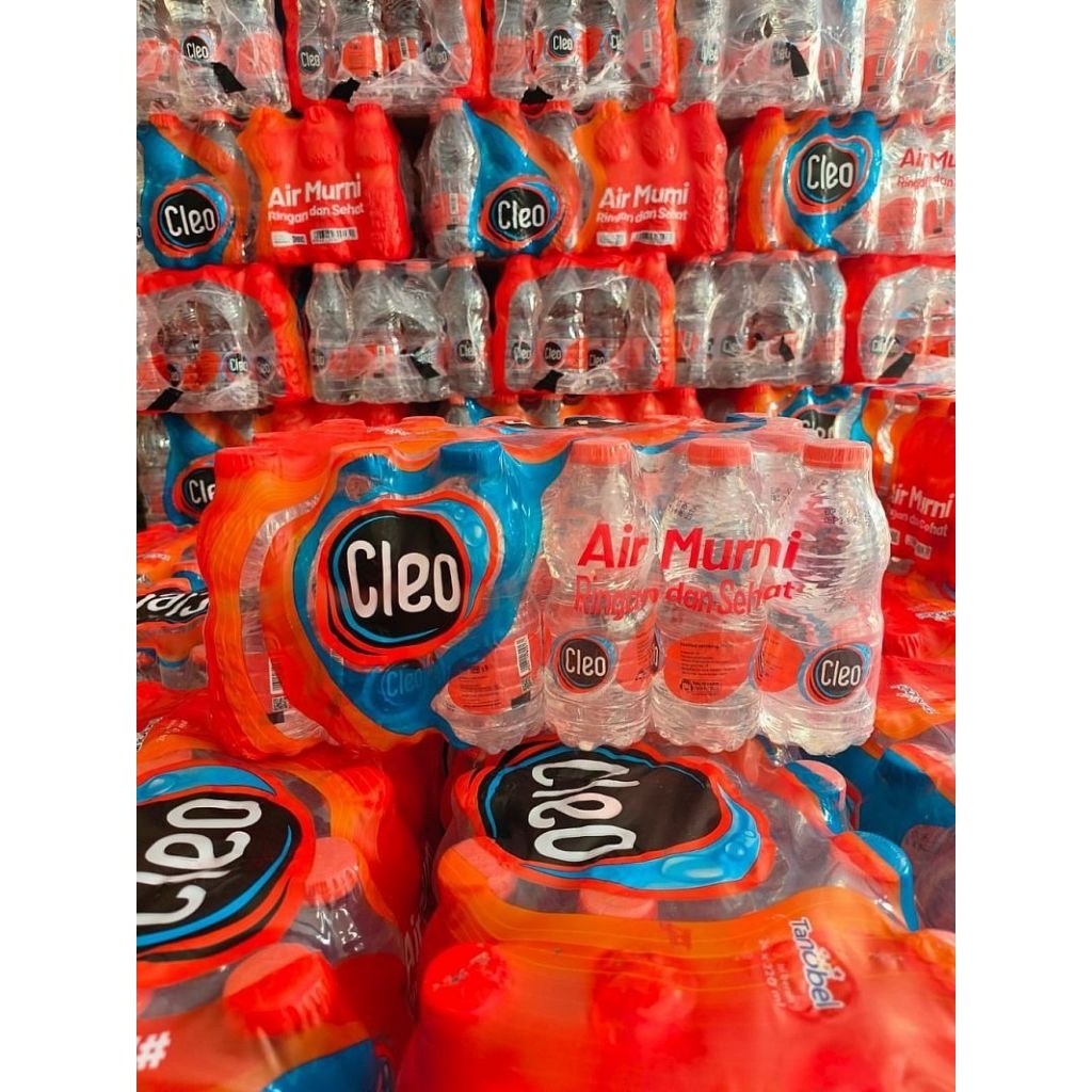 Jual Cleo botol kecil 220ml isi 24 botol ( 1 krat ) | Shopee Indonesia