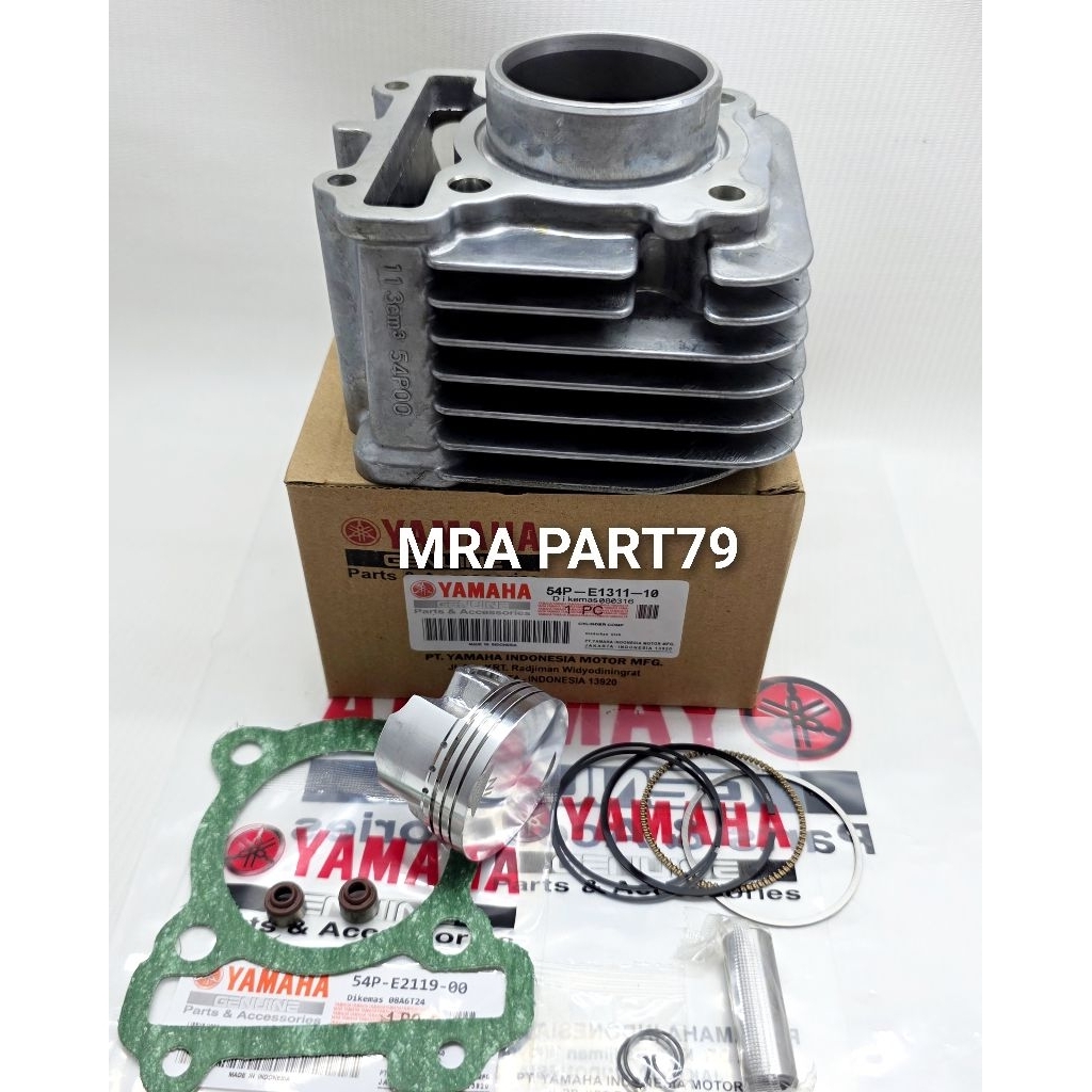 Jual Blok seher+Piston kit Mio j Fino Fi 115 Mio GT 115 Xride 115 Mio Soul GT115 (54P) Ori lokal ...