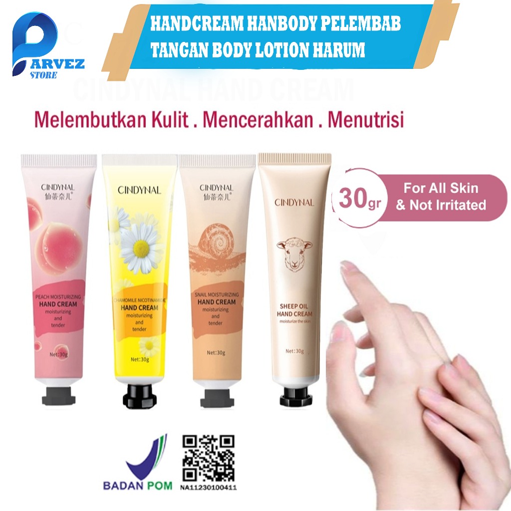Jual BPOM Hand Cream Cindynal Moisturizing Krim tangan Kering Kasar dan ...