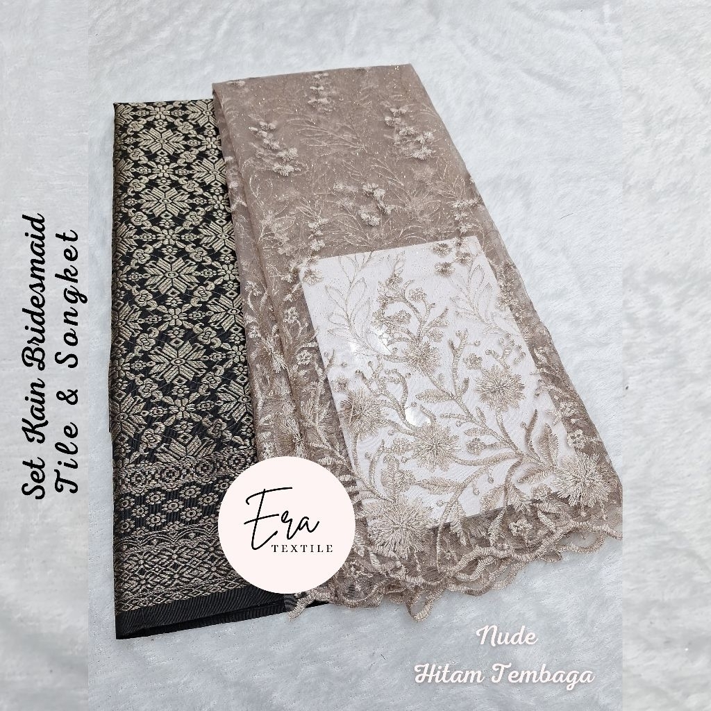Jual Set Paket Bridesmaids Coksu Nude - Bahan Kain Brokat Brukat ...