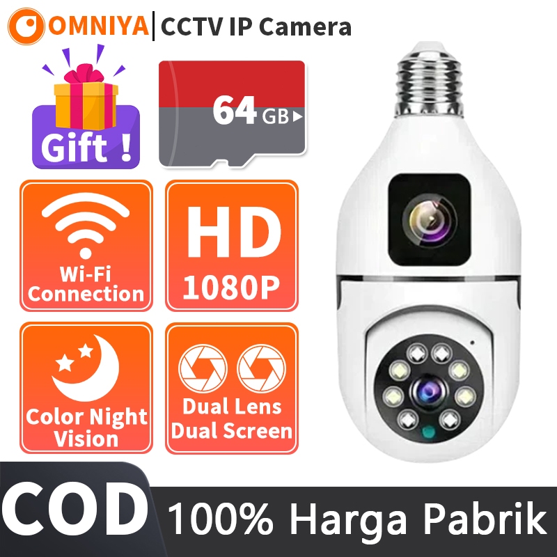 Jual 【Gift 64G SD】V360 Pro 2 Lensa CCTV Kamera Security IP Camera WiFi ...