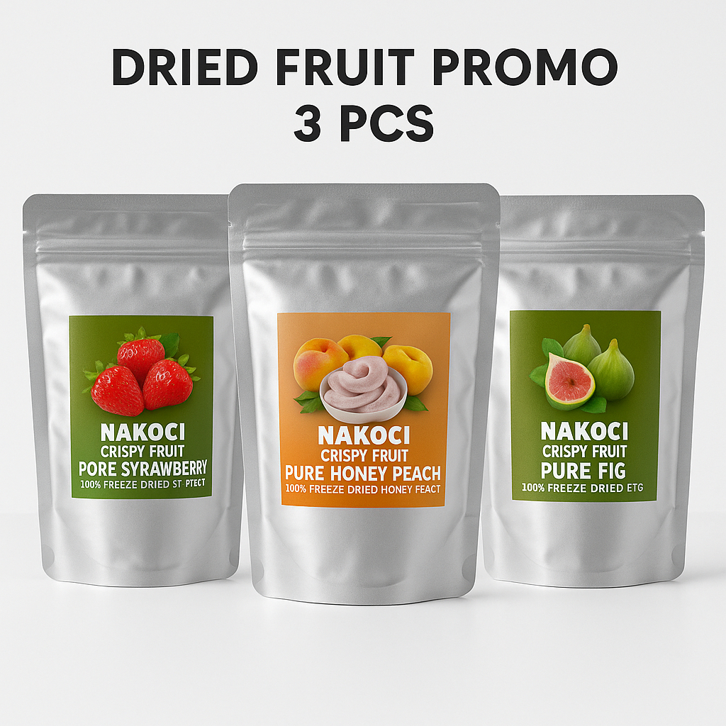 Jual PAKET HEMAT 3 PCS / 50GR Freeze Dried Fruit Nakoci Snack Buah ...