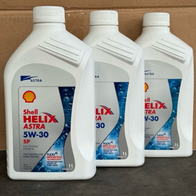 Jual Shell Helix Astra 5W-30 SP / API SN+ Kemasan 1 Liter Produk Asli ...