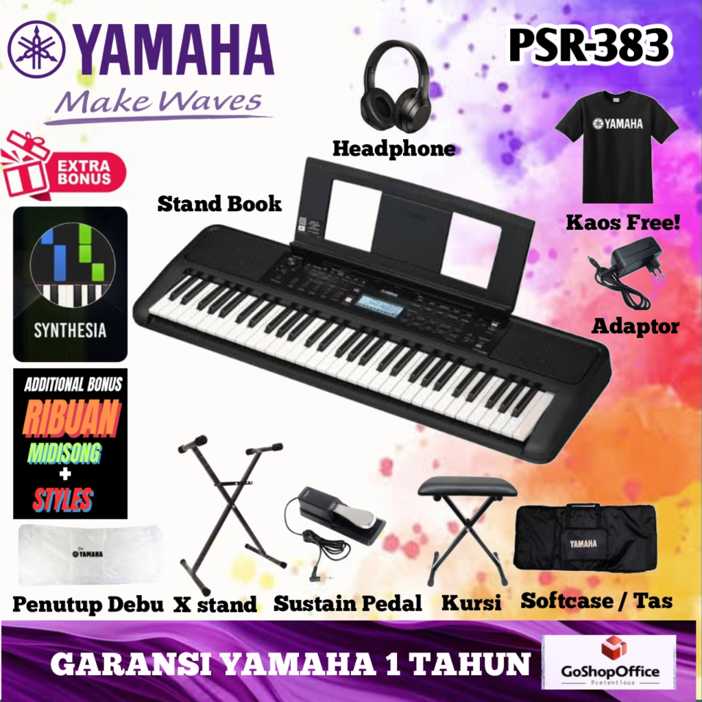 Jual Keyboard Yamaha PSR E383 / PSRE 383 / PSR E 383 / PSR383 / PSR 383 ...