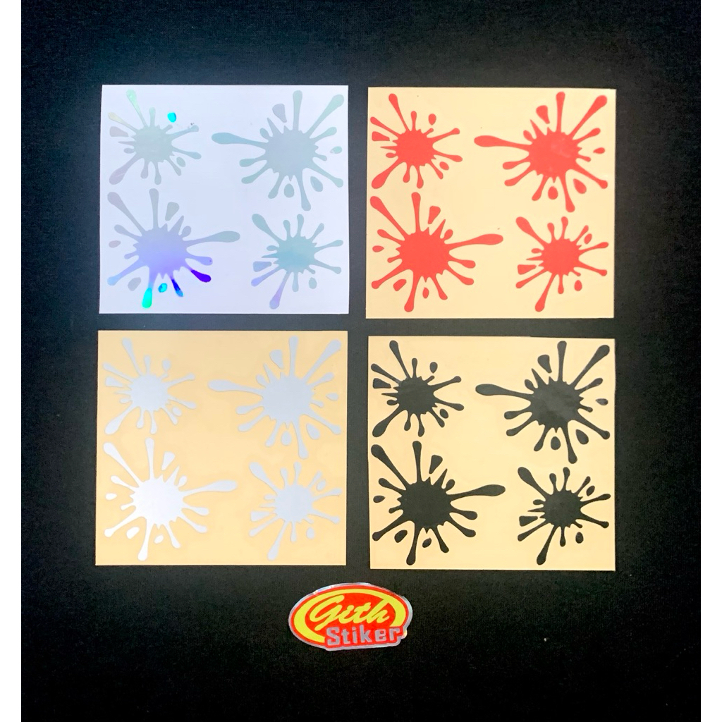 Jual Sticker Bercak Stiker Cutting Bercak Crot Cipratan | Shopee Indonesia