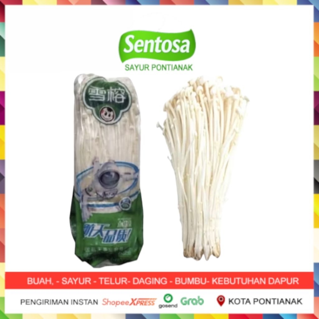 Jual Jamur Enoki 1 Bungkus Sentosa Sayur Pontianak | Shopee Indonesia