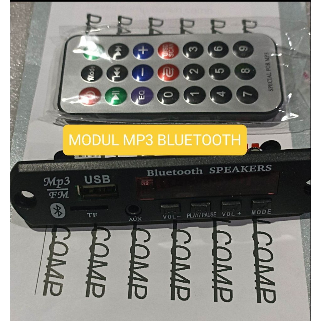 Jual MODUL KIT BLUETOOTH MP3 PLAYER RADIO FM AM SPEAKER USB SD CARD AUX ...