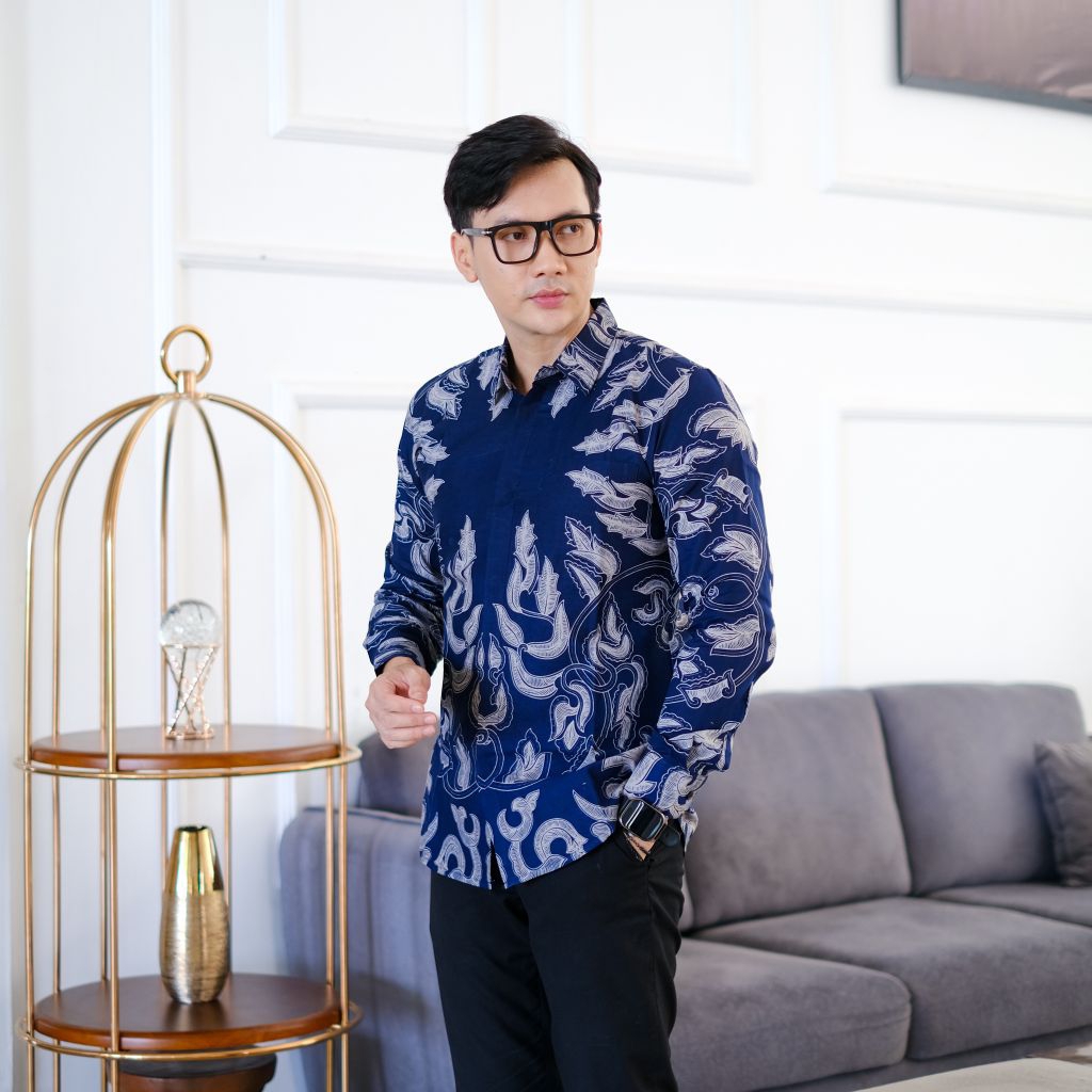 Jual BATIK BOLO DEWO Motif Rengka Gunung Kemeja Baju Batik Pria Lengan ...