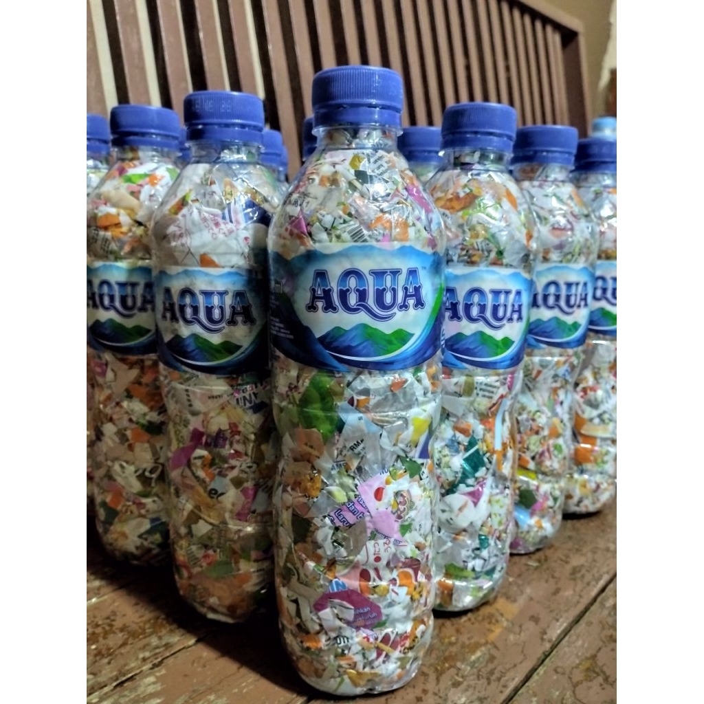 Jual Ecobrick aqua botol 600ml murah dan padat | Shopee Indonesia