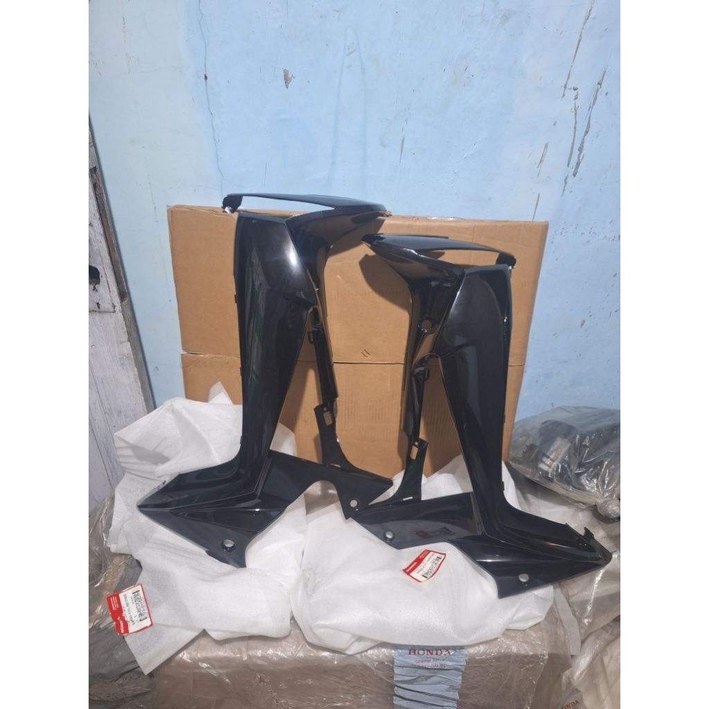 Jual cover sayap sebeng luar honda supra x125 X 125 batman KVL hitam ...