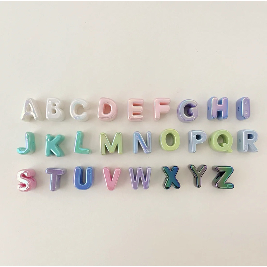 Jual Beads Manik Luxury Huruf Abjad Alphabet UV | Shopee Indonesia