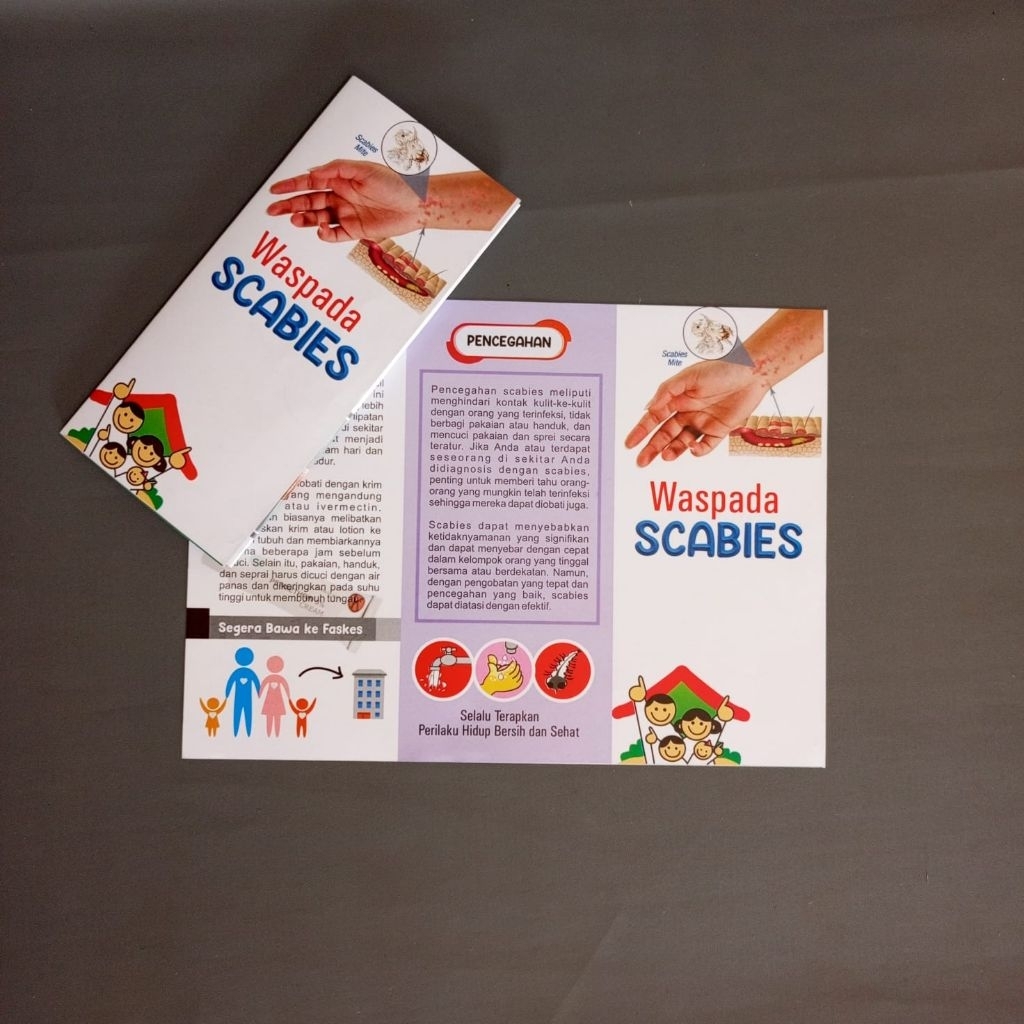 Jual Leaflet / Brosur Kesehatan Waspada Scabies, Brosur Promkes, Brosur Murah | Shopee Indonesia