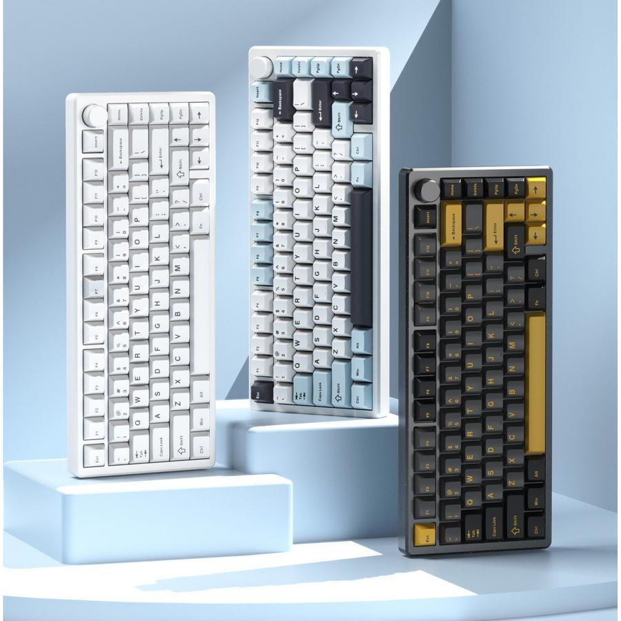 Jual MONKA A75 Full Aluminum Mechanical Keyboard Three Mode Wireless ...