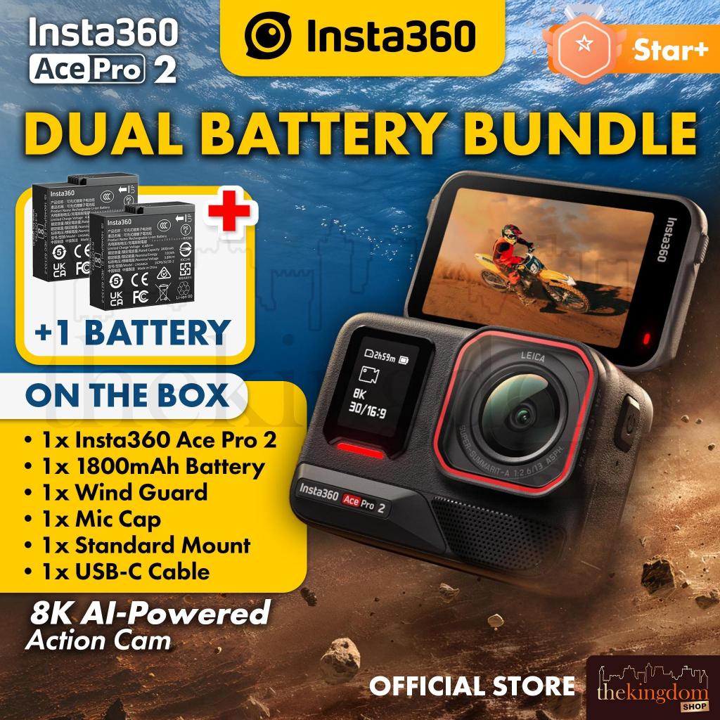 Jual Insta360 Ace Pro 2 Action Camera DUAL BATTERY BUNDLE Leica Insta 360 8K AI Powered Cam ...