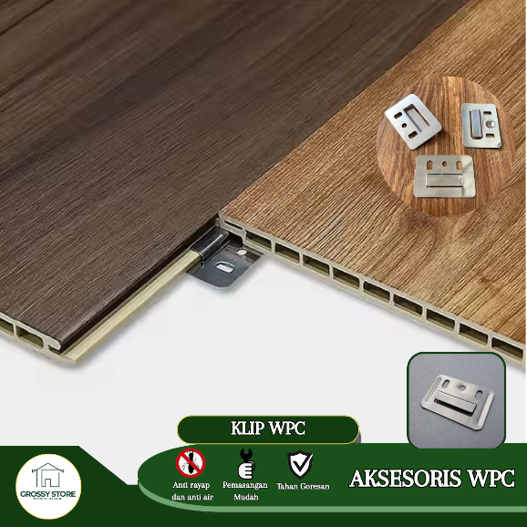 Jual Aksesori Klip Panel Dinding - Penjepit Plat Besi Cocok untuk WPC ...