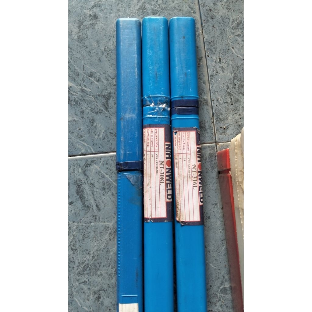 Jual KAWAT LAS STAINLESS STEEL TIG NT-308L Size. 1.6MM ER308L | Shopee ...