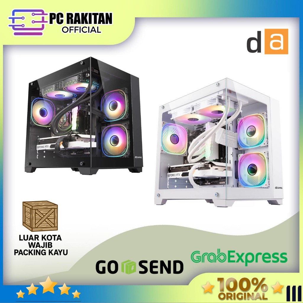 Jual DIGITAL ALLIANCE PC CASING N30SE V3 MATX TYPE C - BLACK / WHITE ...